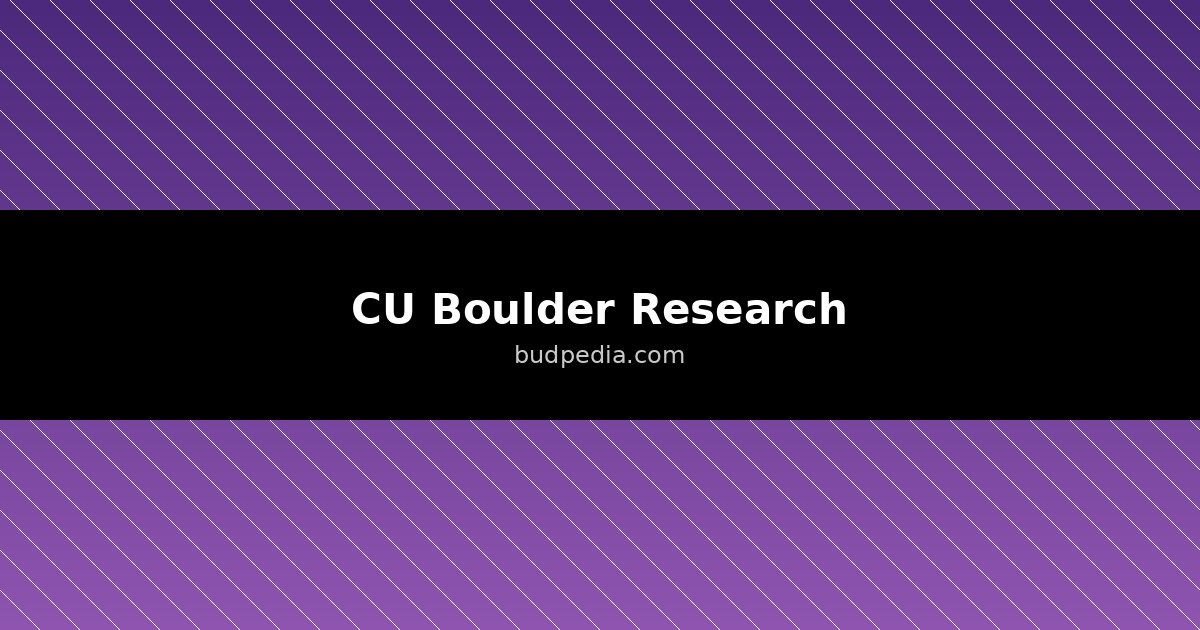 Six Things CU Boulder Research Has Taught Us About Cannabis | Budpedia
